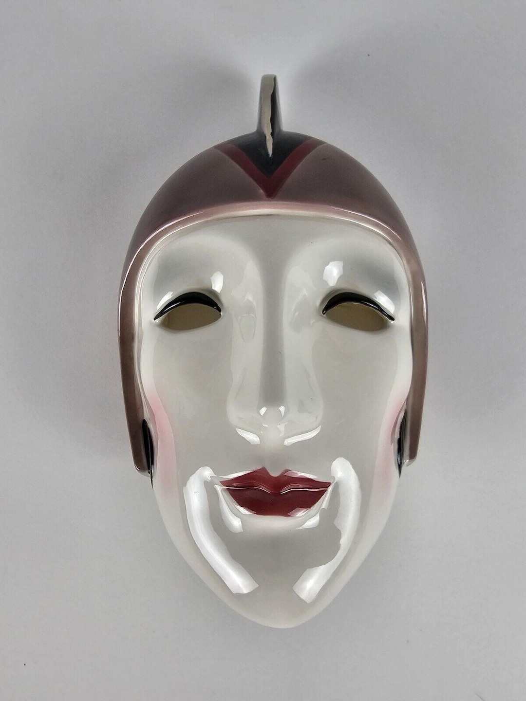 Vintage Lady Vandor 1985 Pelzman Designs Ceramic Wall Mask Hand Painted ...