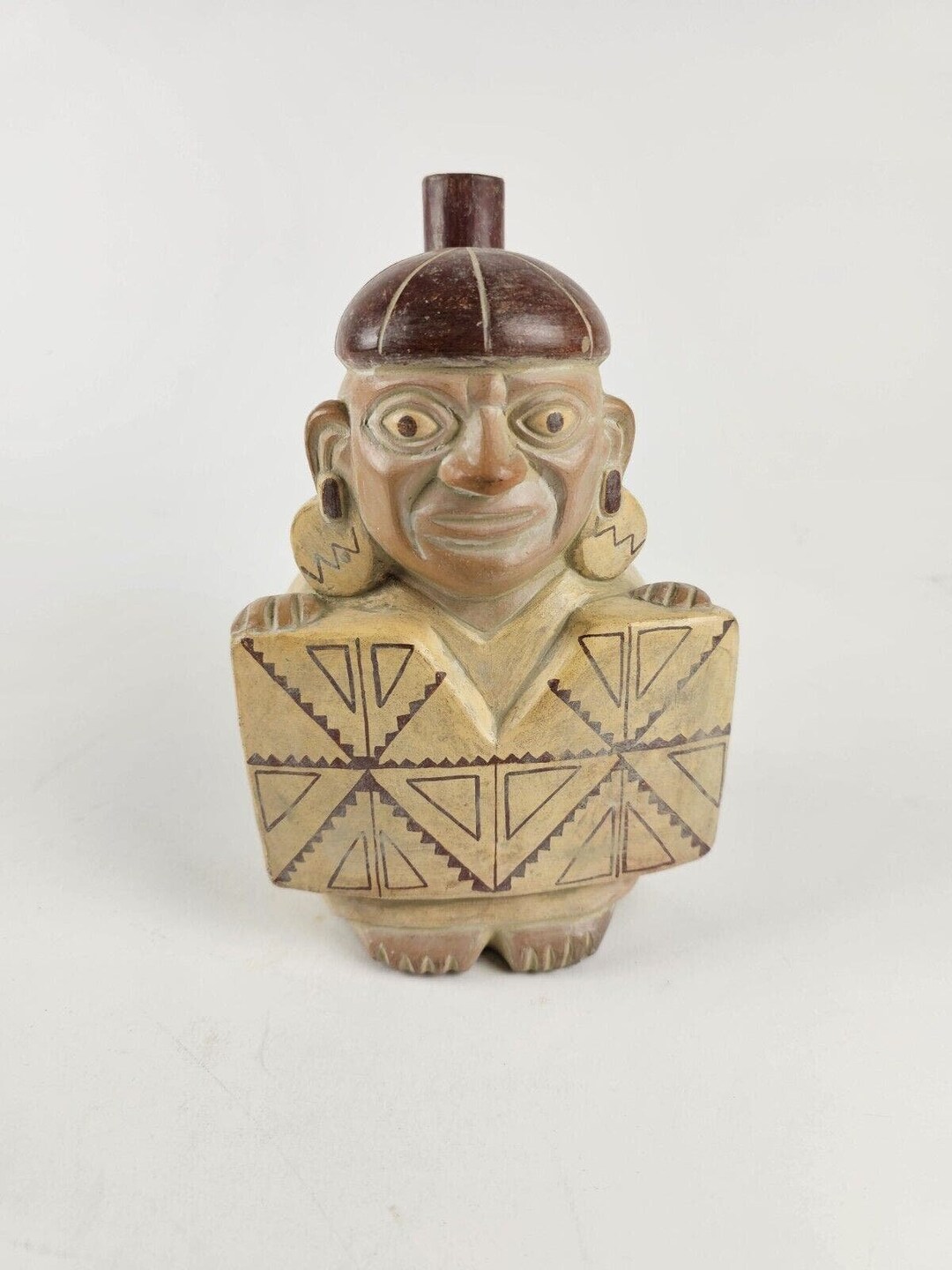 Vintage Peruvian Pre-columbian Moche Ceramic Art Reproduction Spout ...