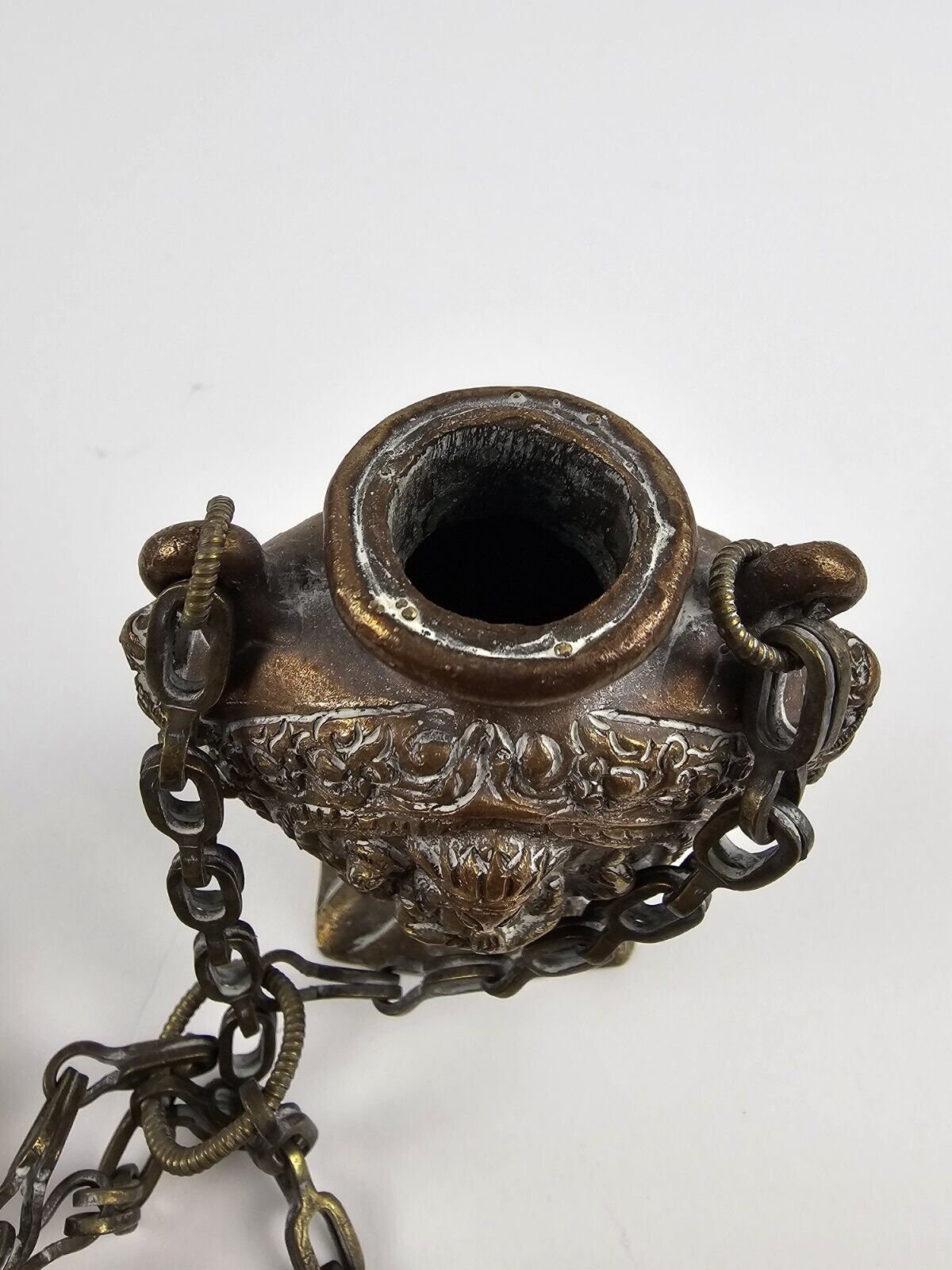 Antique Nepalese Pen Case & Inkwell Buddhist Symbols 18th -19th Century ...