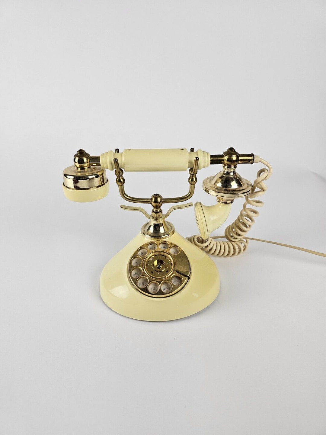 Dial up Landline PHONE Vintage Retro Regal French Victorian Cream Gold ...