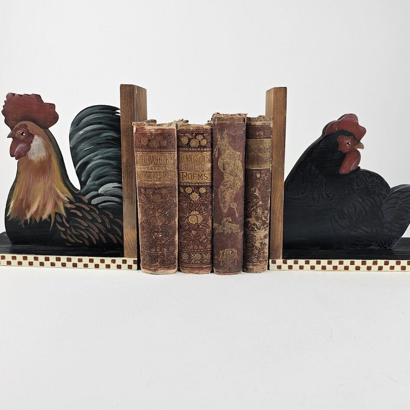 Chicken Bookends - Etsy