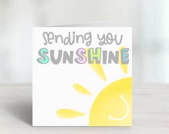 Sending You Sunshine Card - Etsy