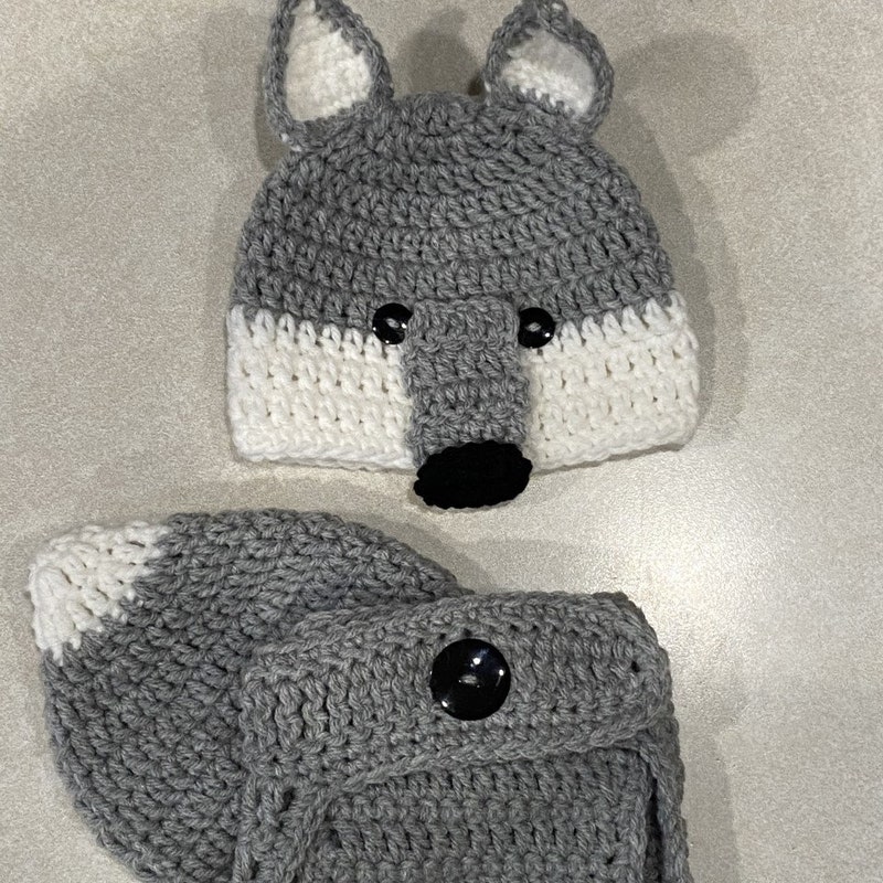 Crochet Wolf Hat - Etsy