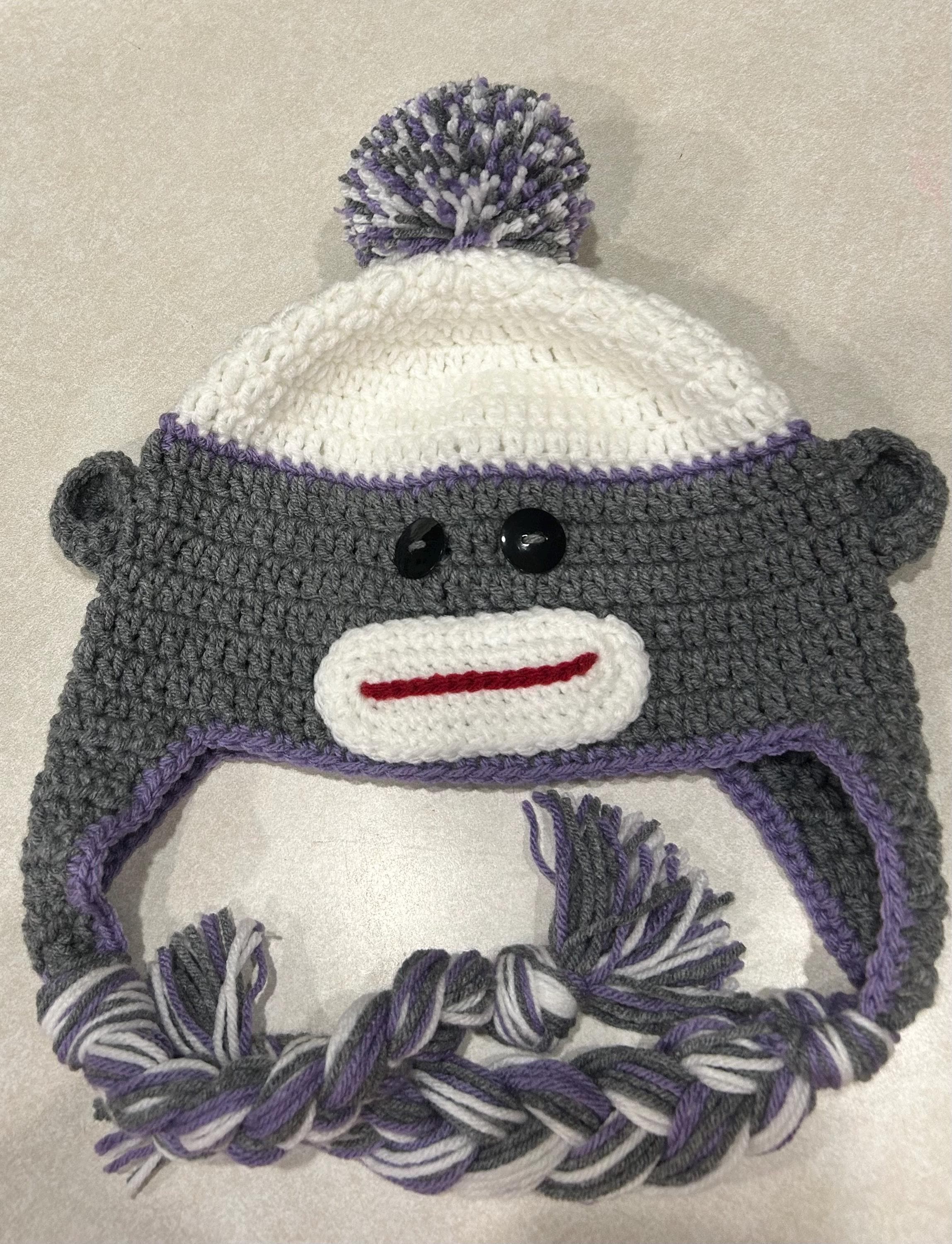 Sock Monkey Hat for Adults/larger Sizes - Etsy
