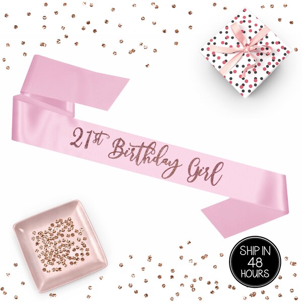 21st Birthday Sash - Etsy