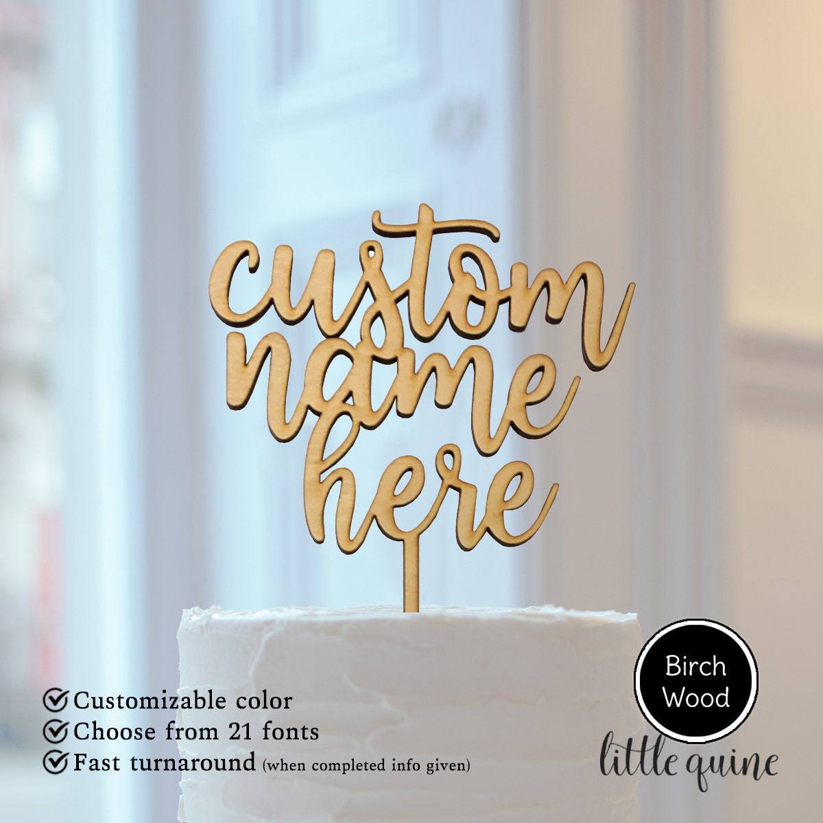 1 pc Custom personalised ANY Name Wedding birthday baby shower | Etsy