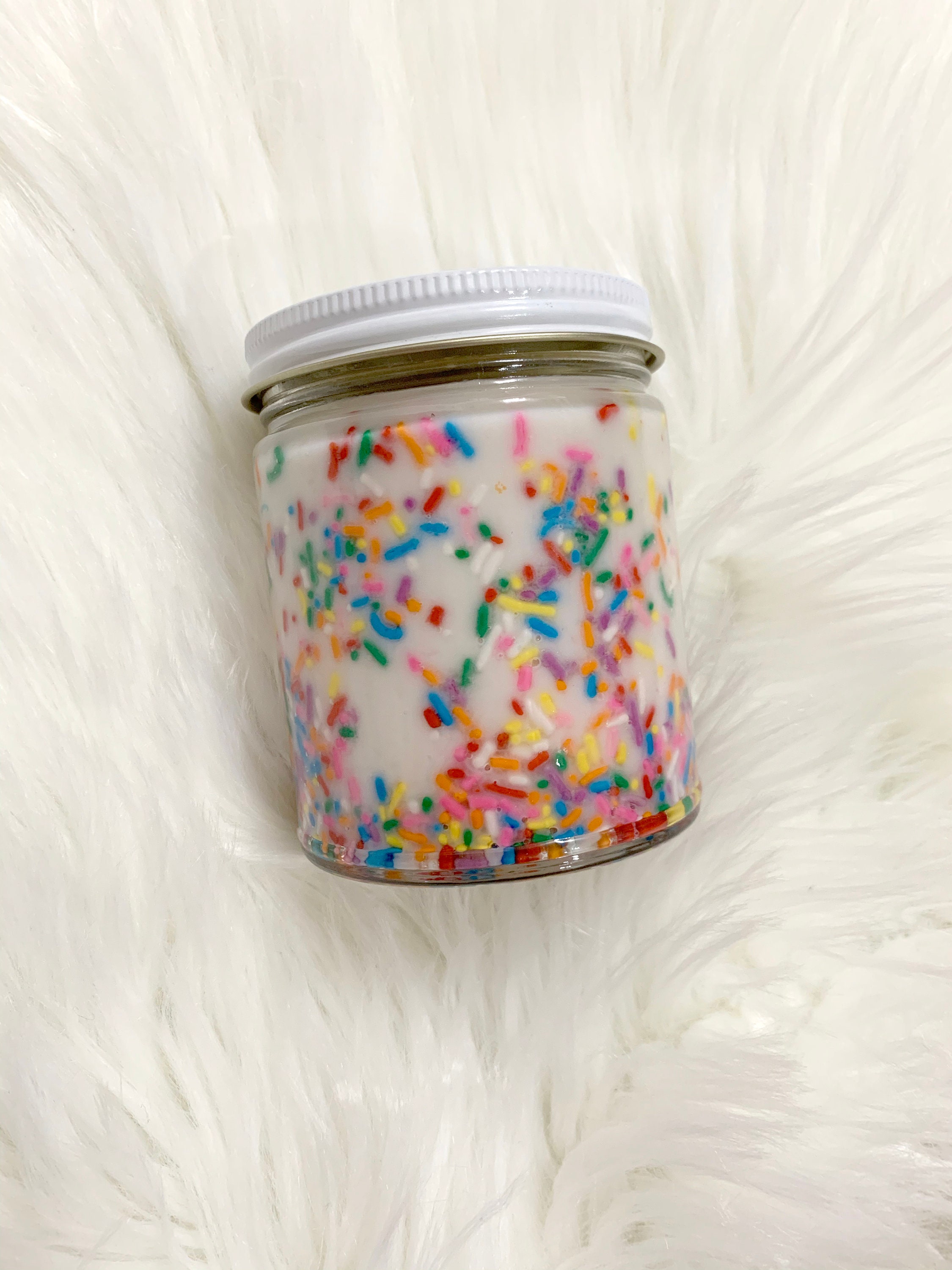 1 jar custom personalized confetti sprinkle funfetti scented | Etsy