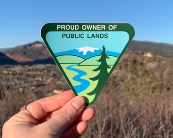 Public Land Sticker - Etsy
