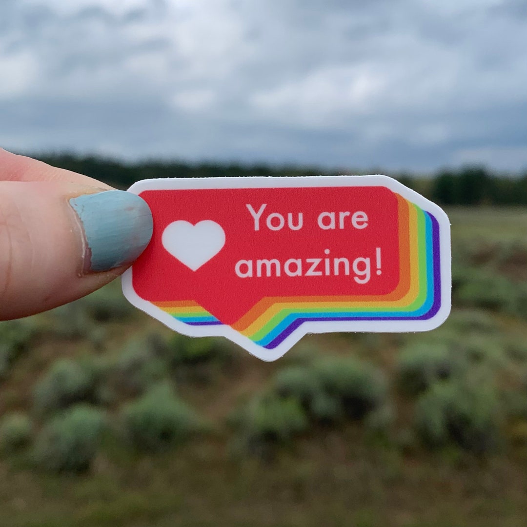 You Are Amazing Sticker, Mental Health, Positive Affirmation, Self Care ...