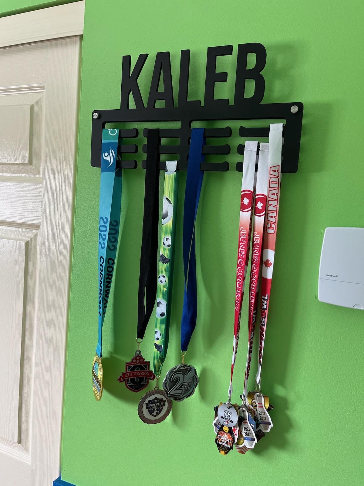 Medal Hanger Contemporary Wood Award Display Modern With Hardware ...