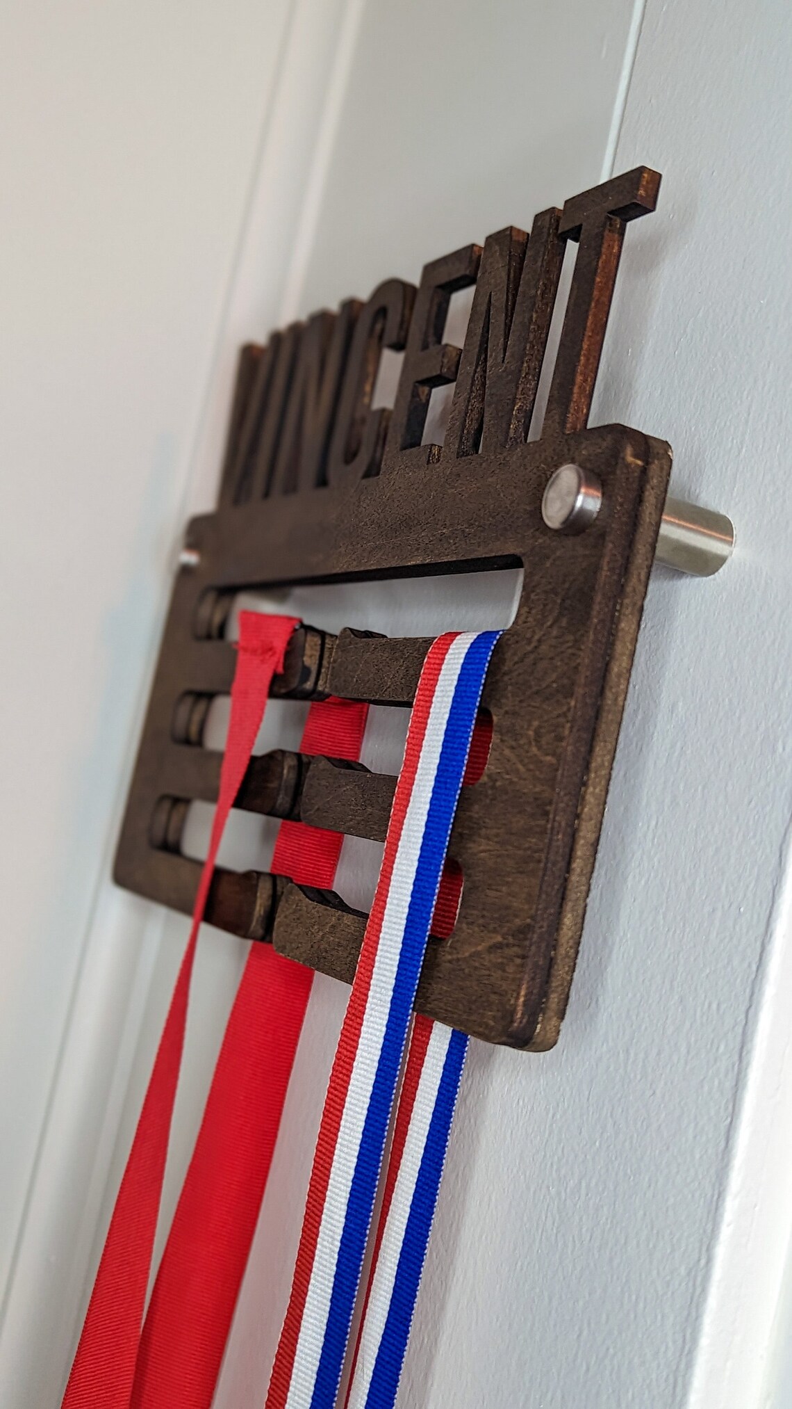 Medal Hanger Contemporary Wood Award Display Modern With - Etsy