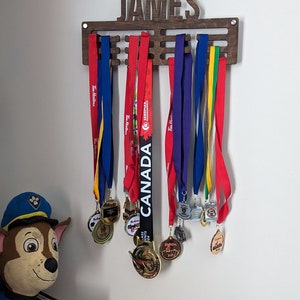 Wood Medal Hanger: Modern Award Display With Hardware - Etsy