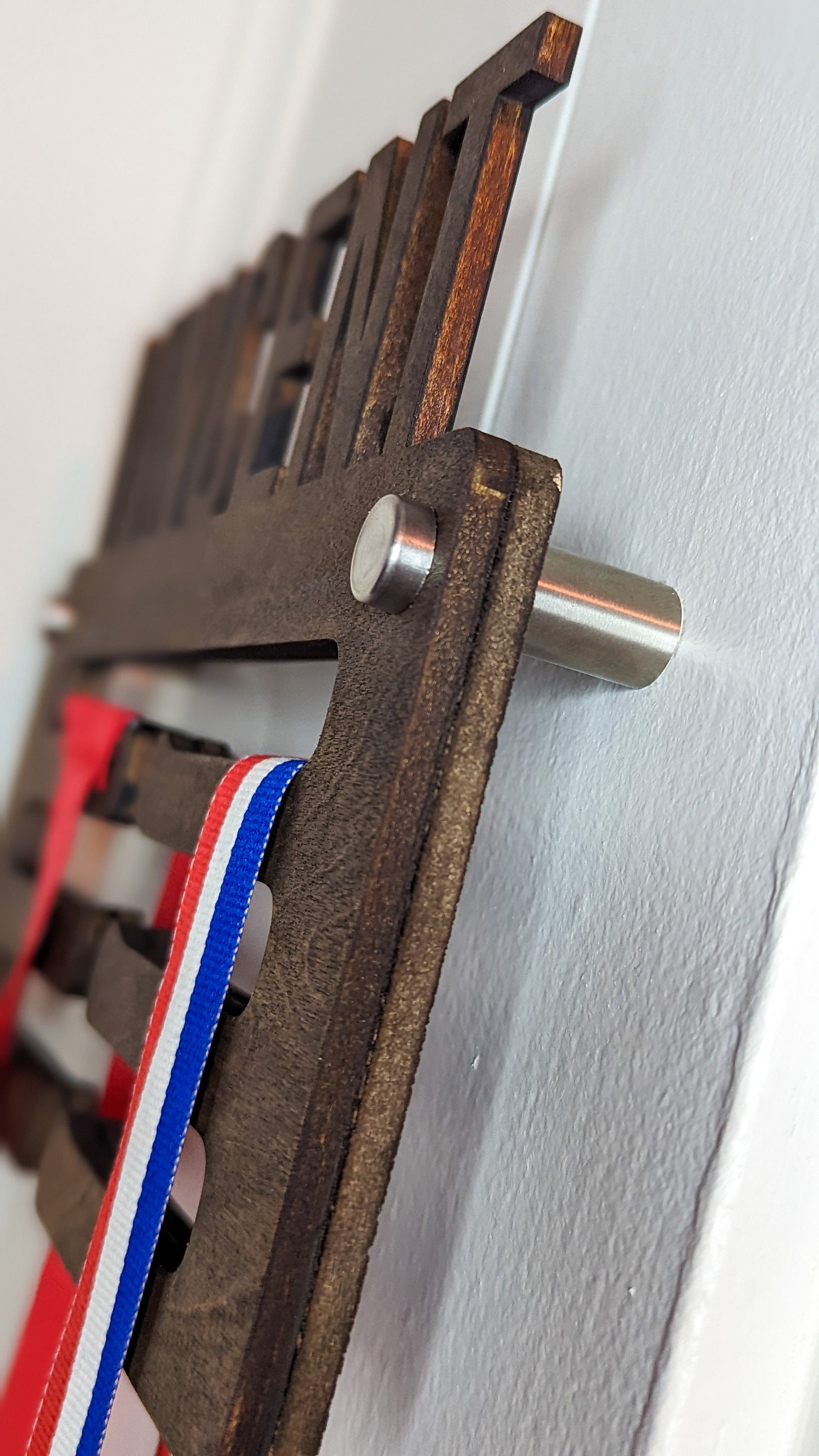 Wood Medal Hanger: Modern Award Display With Hardware - Etsy