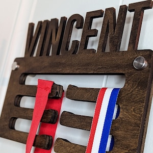 Medal Hanger Contemporary Wood Award Display Modern With Hardware ...