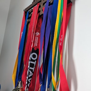 Medal Hanger Contemporary Wood Award Display Modern With Hardware ...