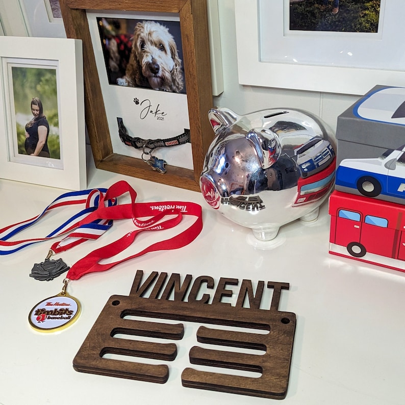 Wood Medal Hanger: Modern Award Display With Hardware - Etsy