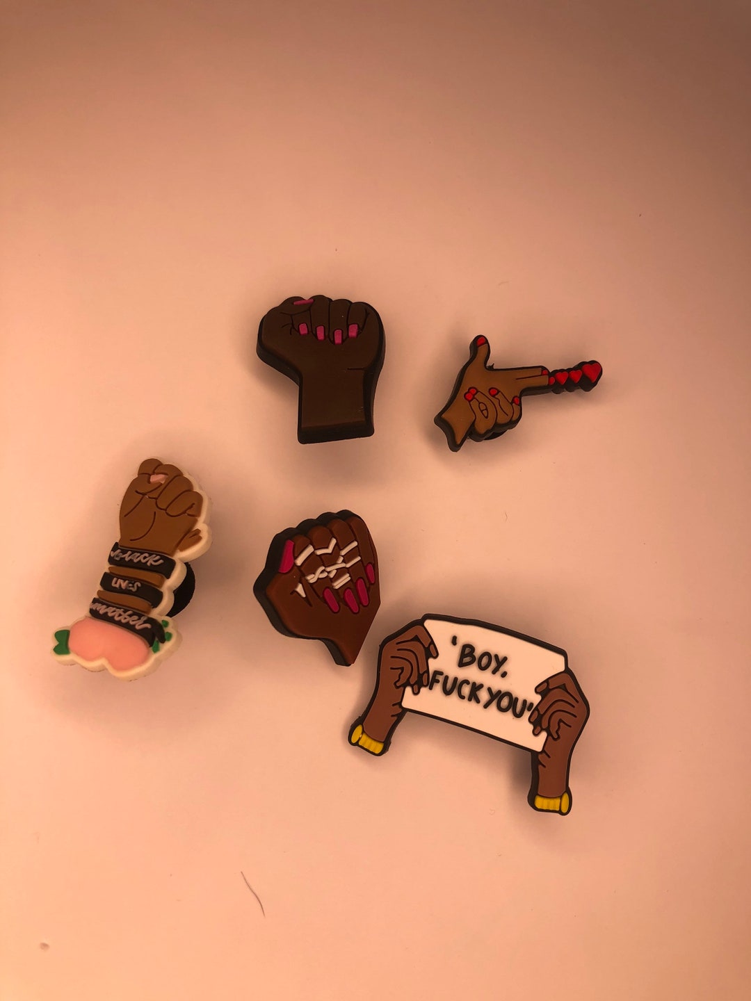 For the Culture Inspired Black Girl Hands Shoe Charm 5-pack - Etsy