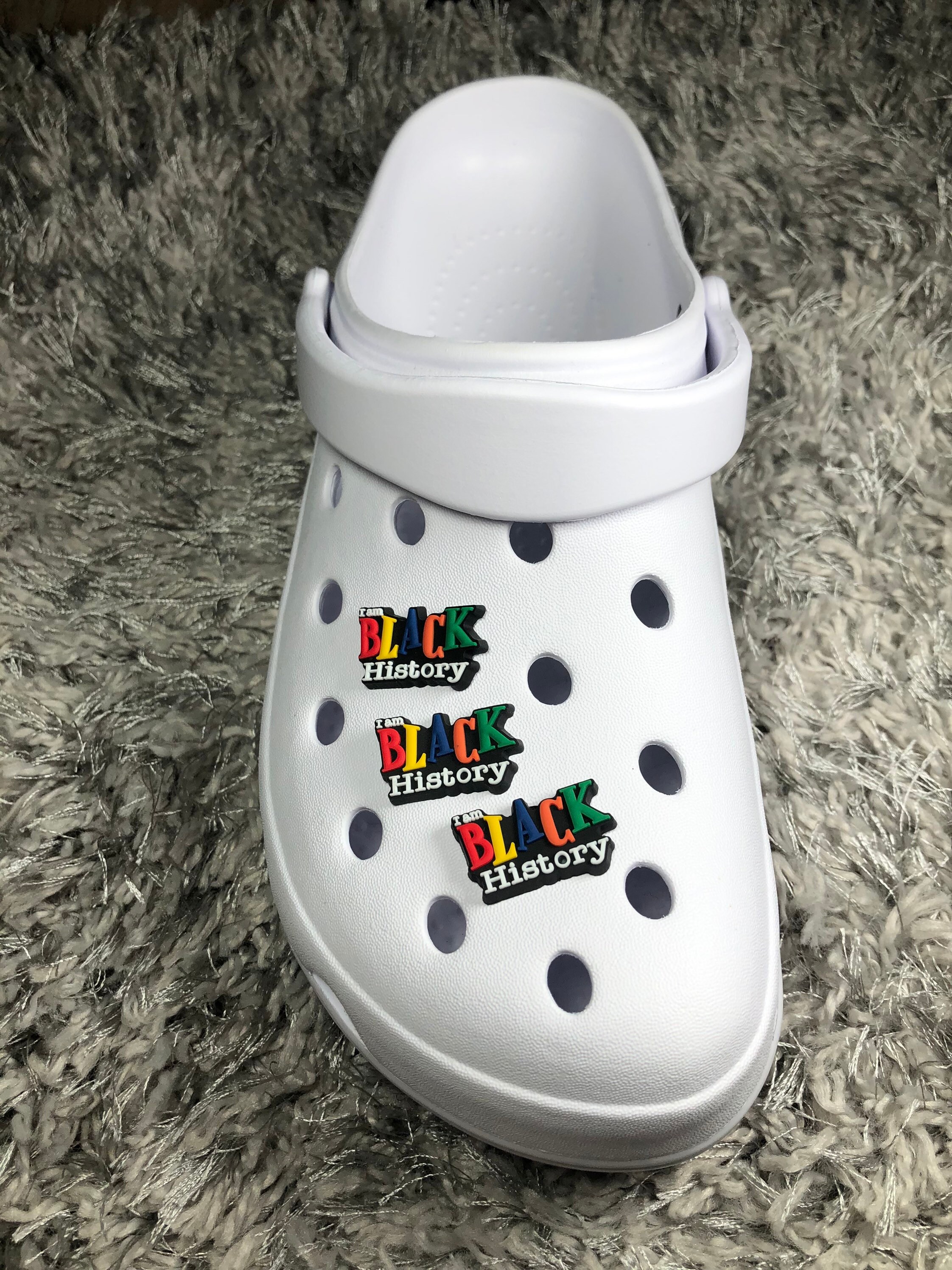 Croc Charms I Am Black History | Etsy