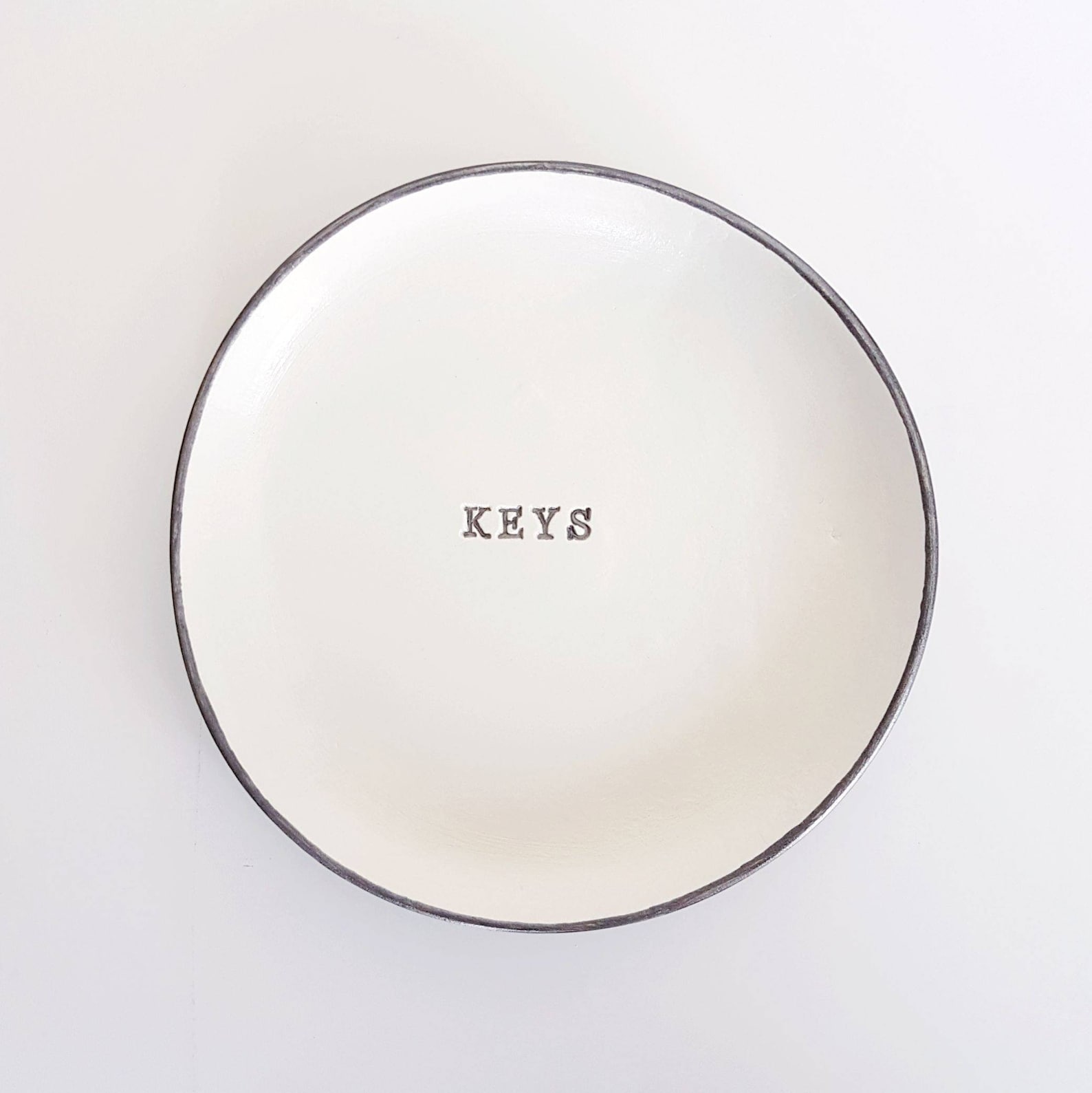 Large Key Holder Trinket Dish Personalised Key Dish | Etsy