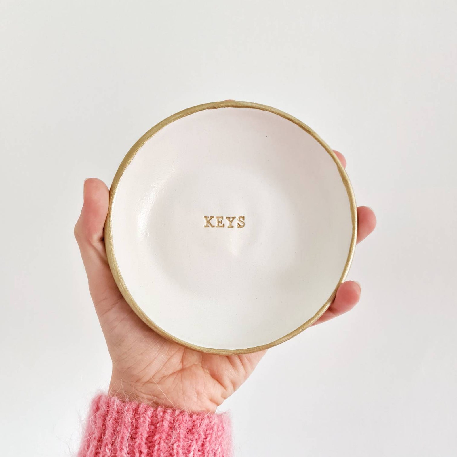 Large Key Holder Trinket Dish Personalised Key Dish | Etsy