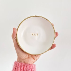 Large Key Holder - Trinket Dish - Personalised Key Dish - Alternative ...