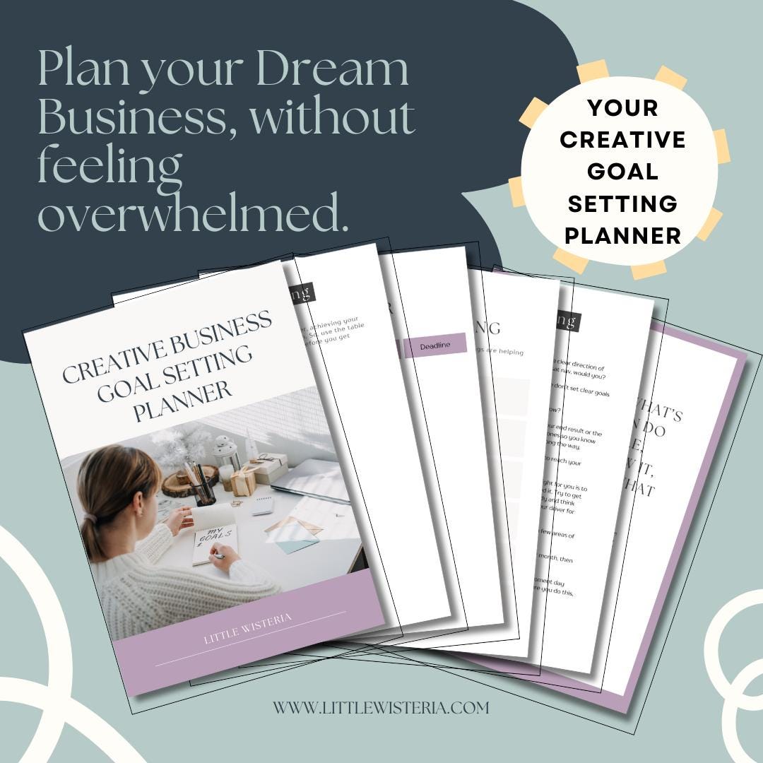 Creative Business Goal Setting Planner | Digital Business Planner for ...