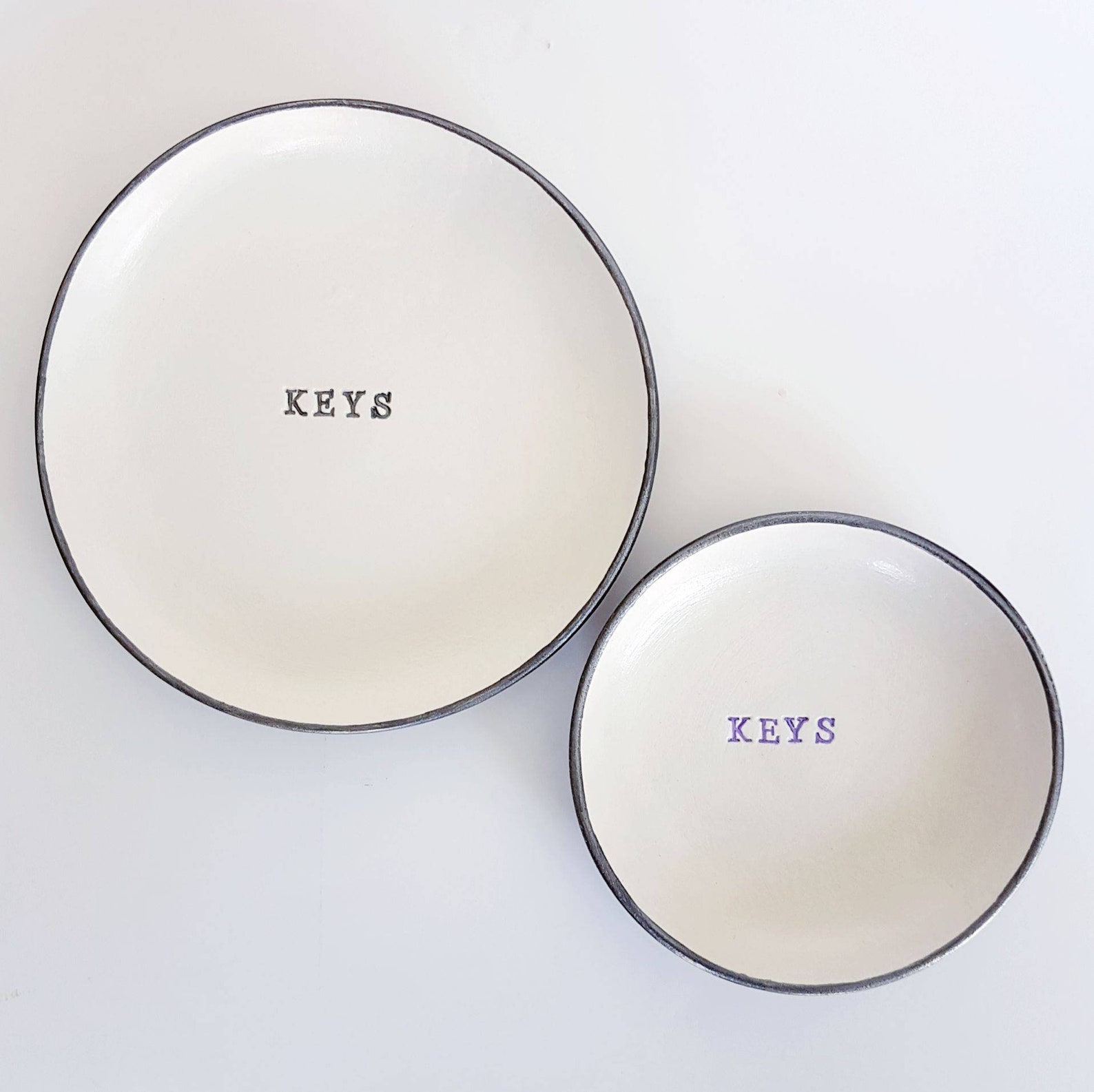 Large Key Holder Trinket Dish Personalised Key Dish | Etsy