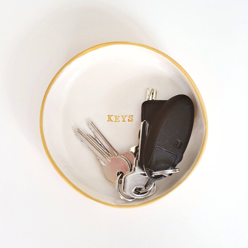 Large Key Holder Trinket Dish Personalised Key Dish | Etsy