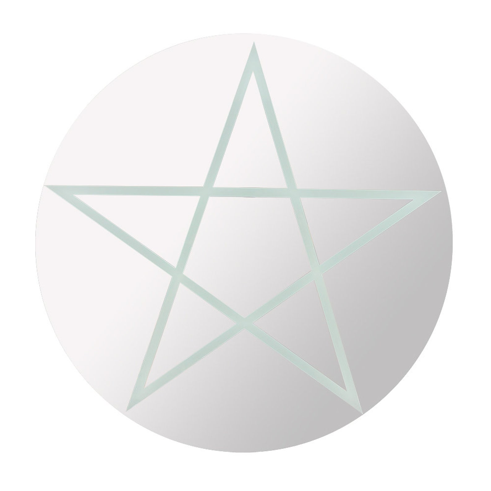 Round Pentagram Design Gothic Mirror. Home Decor. Gift. - Etsy UK