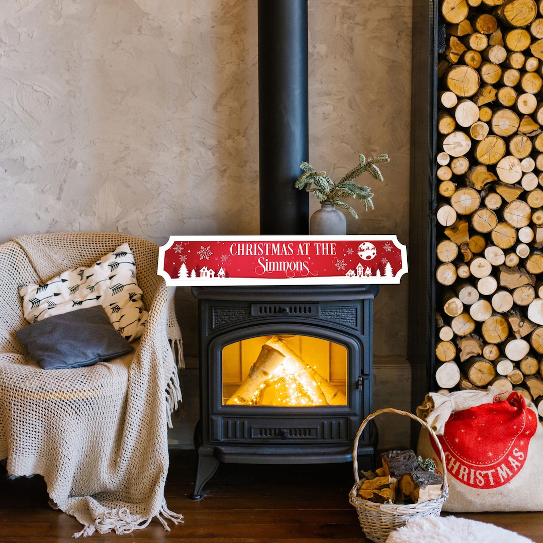 Personalised Large Christmas Street Sign. Christmas 'at the Any Name ...