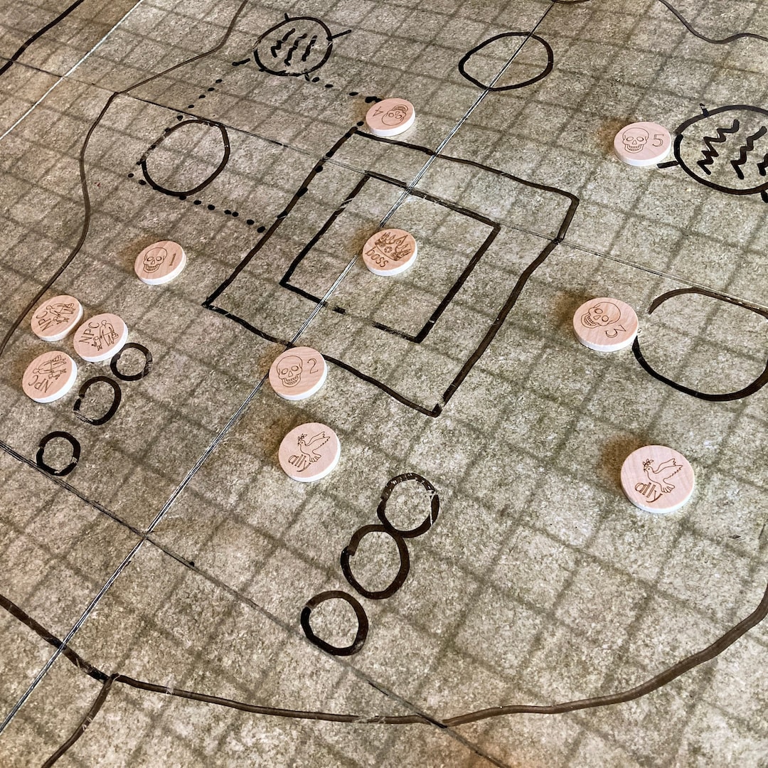 Laser Engraved Wooden Enemy, Boss, Ally, NPC, Blessed, Guidance ...