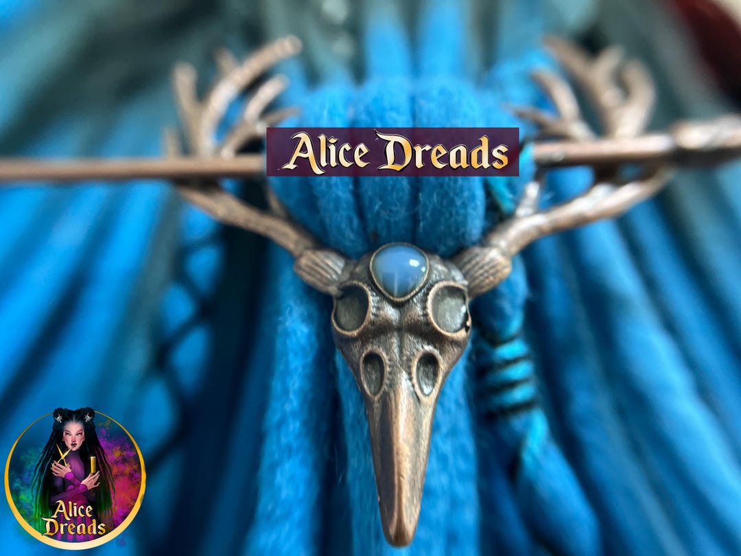 Hair Pin for Dreads, Dreadlock Ring Barrette, Dreads Decoration, Gothic ...