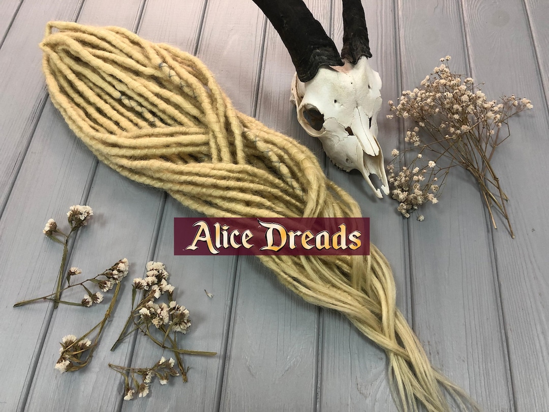 Full Head Set Dreadlock Extensions Blond Alice Ombre Dreads Natural ...