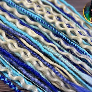 Alice Dreads Curls Crochet Synthetic Dreads "mermaid" Wavy Locks Blonde ...