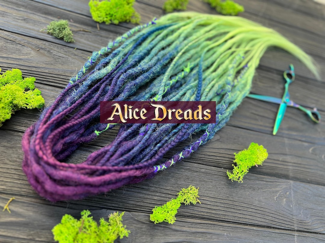 Crochet Synthetic Dreads Dreadlocks With Twists and Braids Yellow Black ...