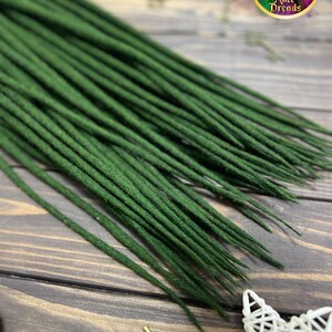 Wool Dreads Olive Green Dark Army "hunter" Wool Dreadlocks - Etsy