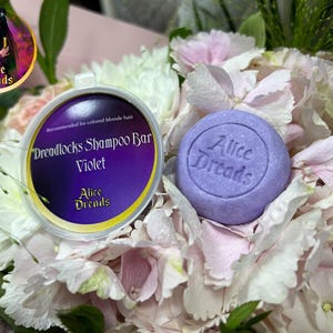 Dreadlocks Shampoo Bar "violet" for Colored Hair for All Scalp Types ...