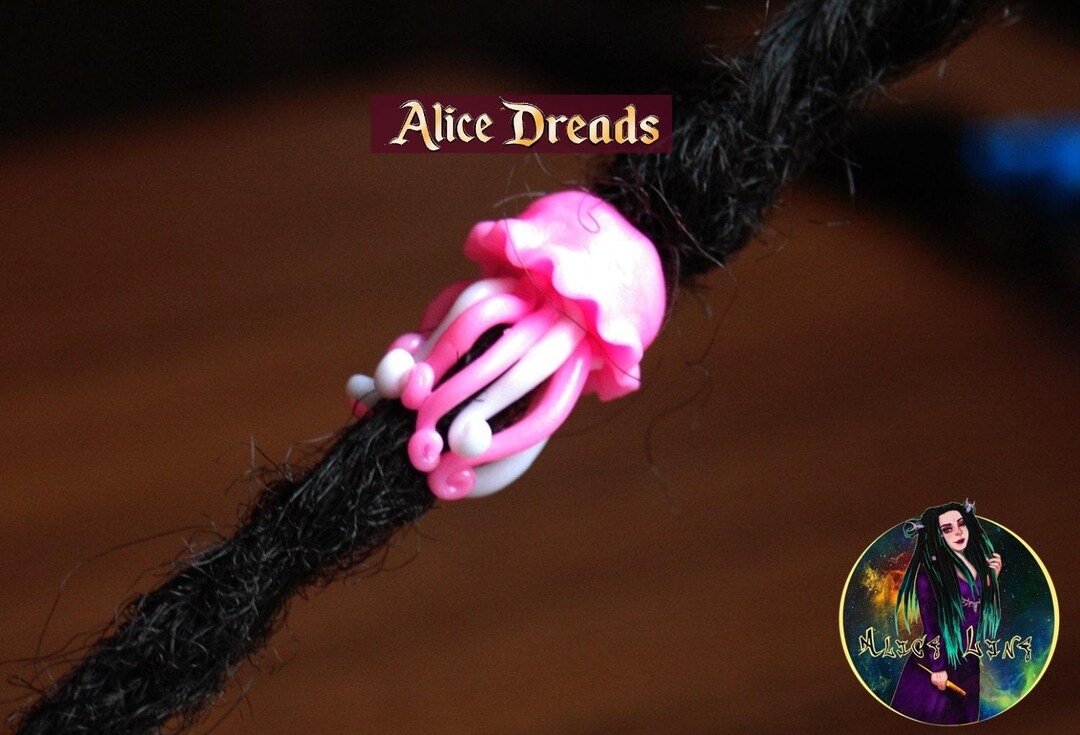 Dreadlock Extensions Handmade Jewelry Bead for Dreads Jellyfish Beads ...