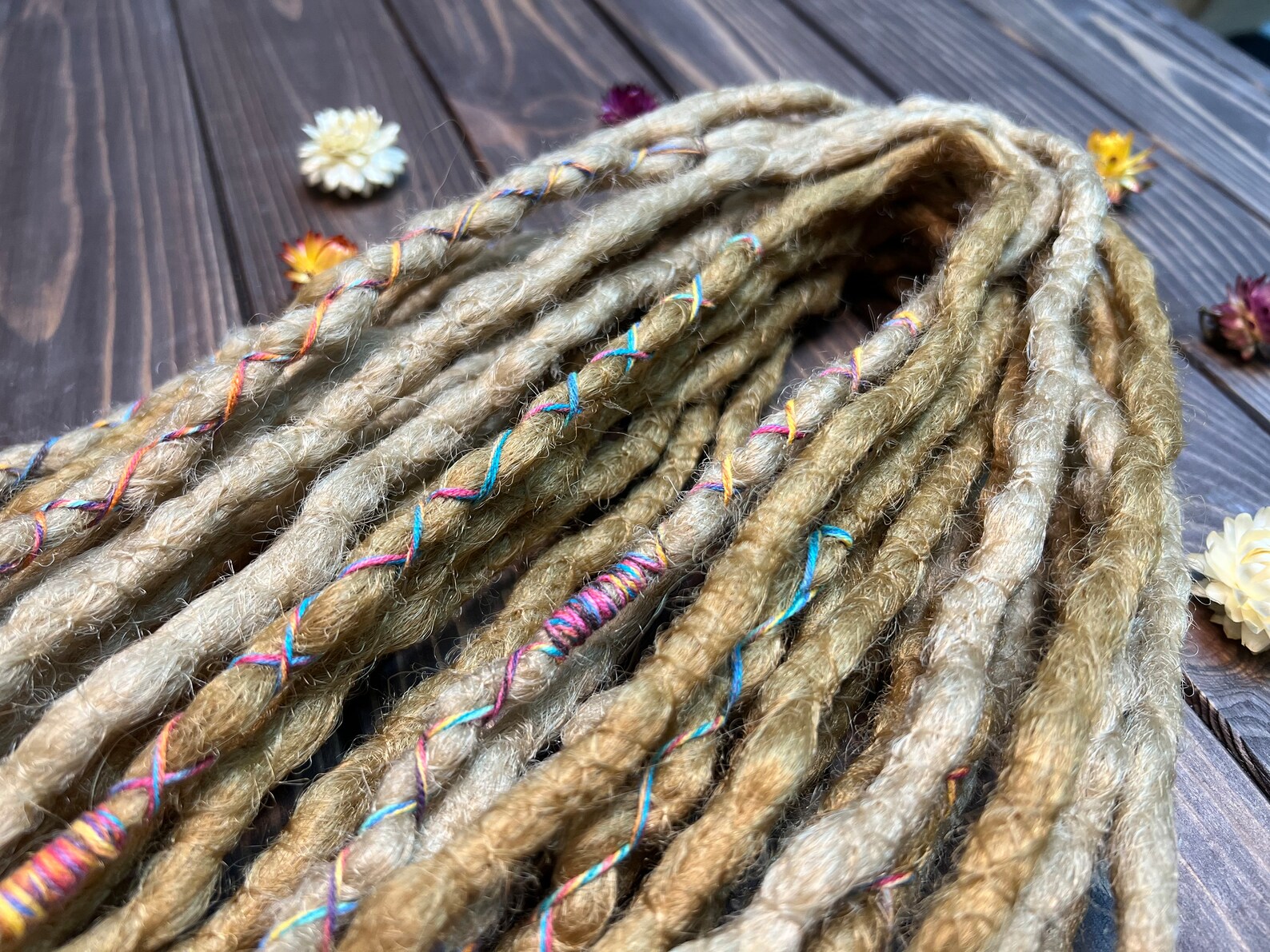 Crochet Dreads in Honey Blonde Dark Blond Sahara Colours - Etsy