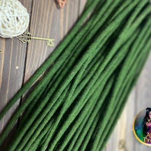 Wool Dreads Olive Green Dark Army "hunter" Wool Dreadlocks - Etsy