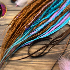 Ginger Copper Red Crochet Dreadlocks Full Head Set of Synthetic Double ...