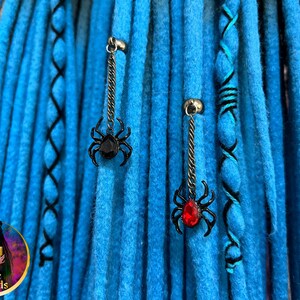 Bead for Dreads Spider, Gothic Accessories, Pendant Tarantula, Wiccan ...