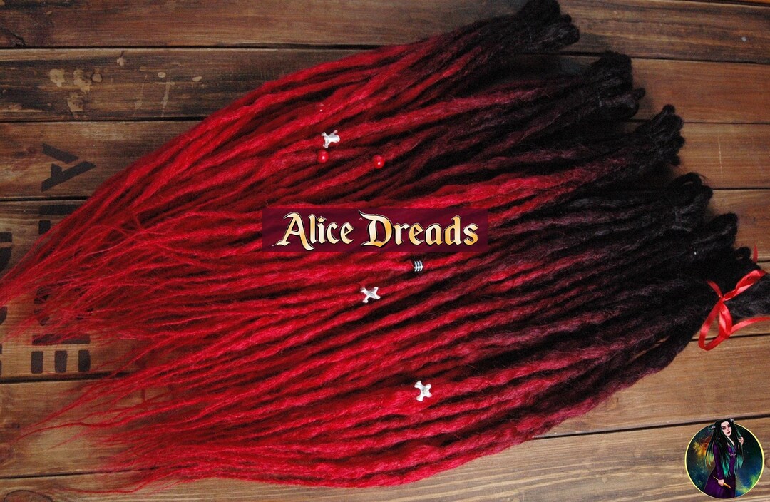 Custom Natural-looking Synthetic Double-ended Dreads, Accent Dreads in ...