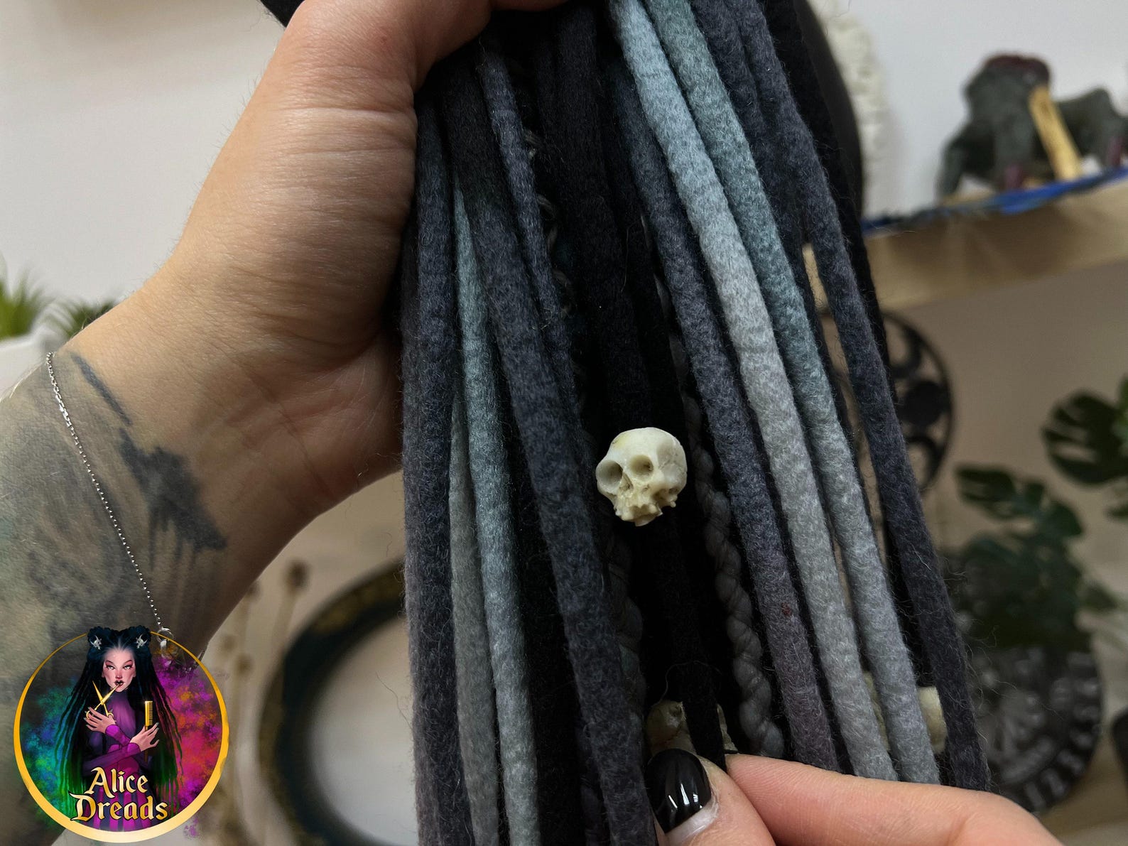 Halloween Dreads Beads: Skull & Faux Stone Dreadlock Accessories - Etsy