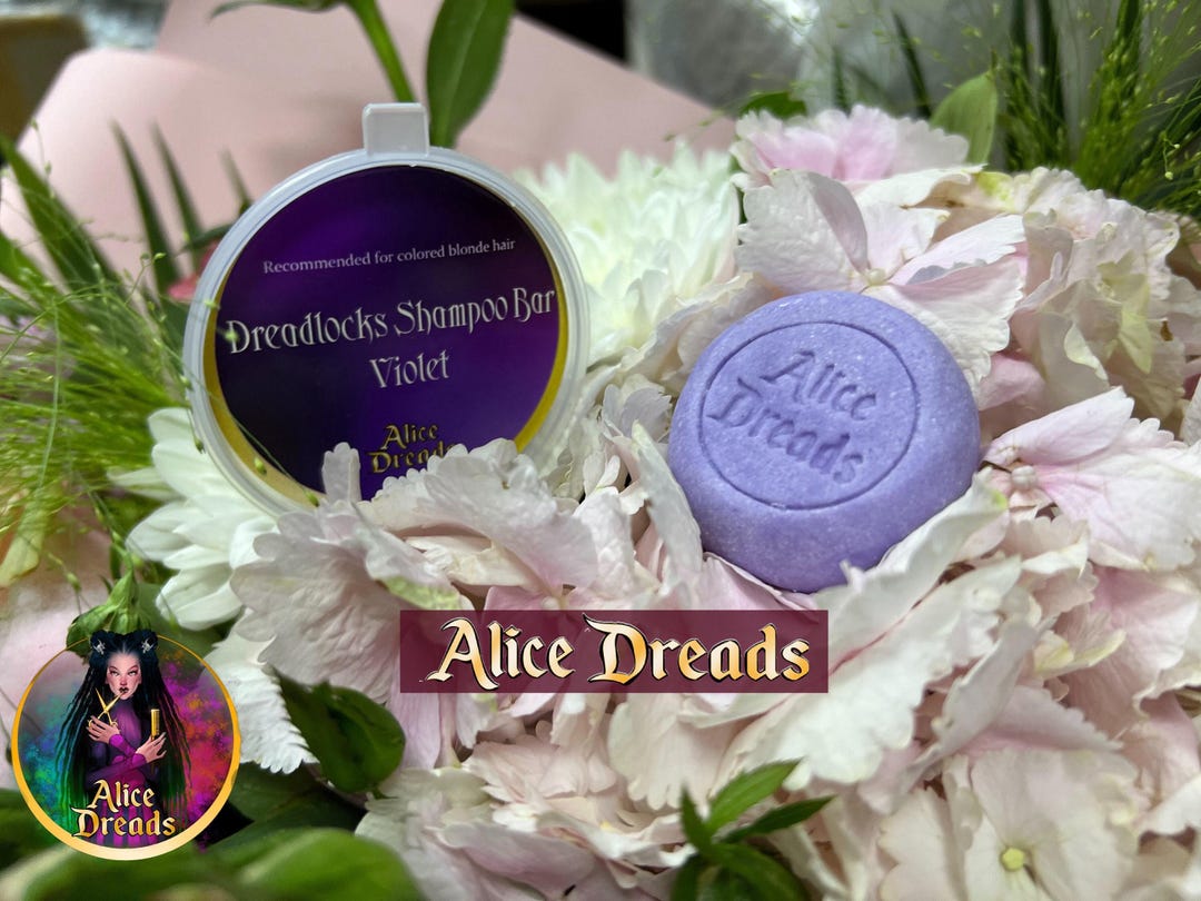 Dreadlocks Shampoo Bar "violet" for Colored Hair for All Scalp Types ...