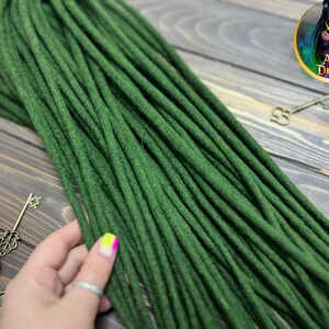 Wool Dreads Olive Green Dark Army "hunter" Wool Dreadlocks - Etsy