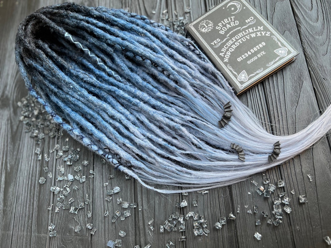 Set of Natural Look Synthetic Double Ended Dreads Accent Dreads Custom ...