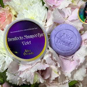 Dreadlocks Shampoo Bar "violet" for Colored Hair for All Scalp Types ...
