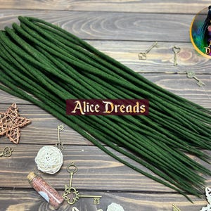 Wool Dreads Olive Green Dark Army "hunter" Wool Dreadlocks - Etsy