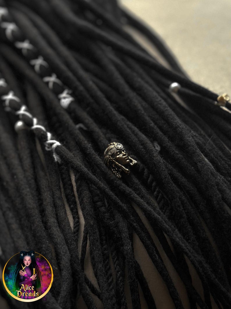 Metal Bead for Dreads Female Tribal Warrior Brass Dreadlock Beads ...